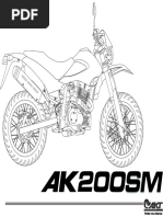 Manual de Taller AKT XM 180 | PDF | Motocicleta | Gasolina