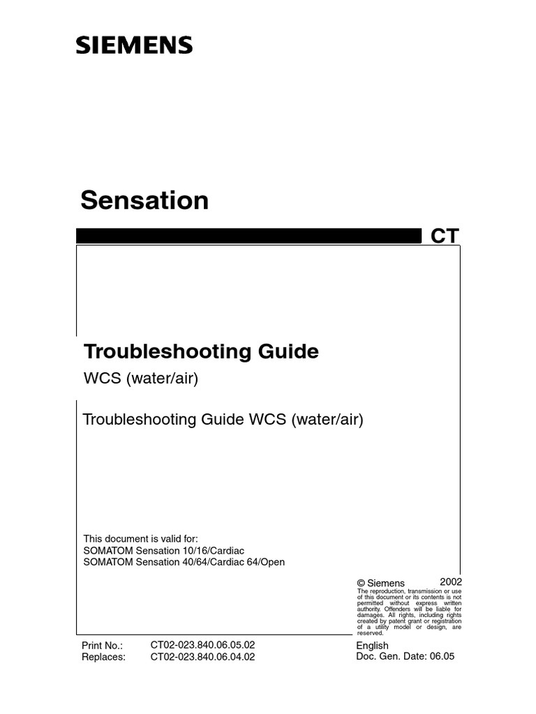 Troubleshooting Guide WCS (Water Air) | PDF | Valve | Pressure Measurement
