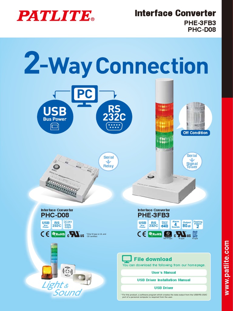 Patlite Interface Converter | PDF | Usb | Device Driver