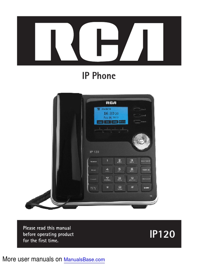 Rca Ip Phone Ip120 | PDF | Electromagnetic Interference | Computer Network