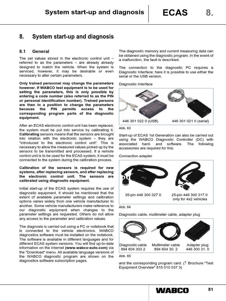 ECAS System Start-Up and Calibration Guide | PDF | Calibration | Sensor
