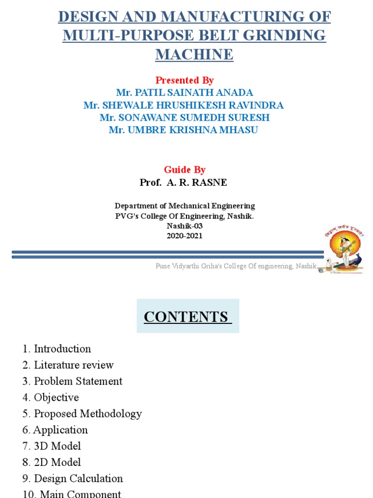 Belt Grinding Machine | PDF | Grinding (Abrasive Cutting) | Belt ...