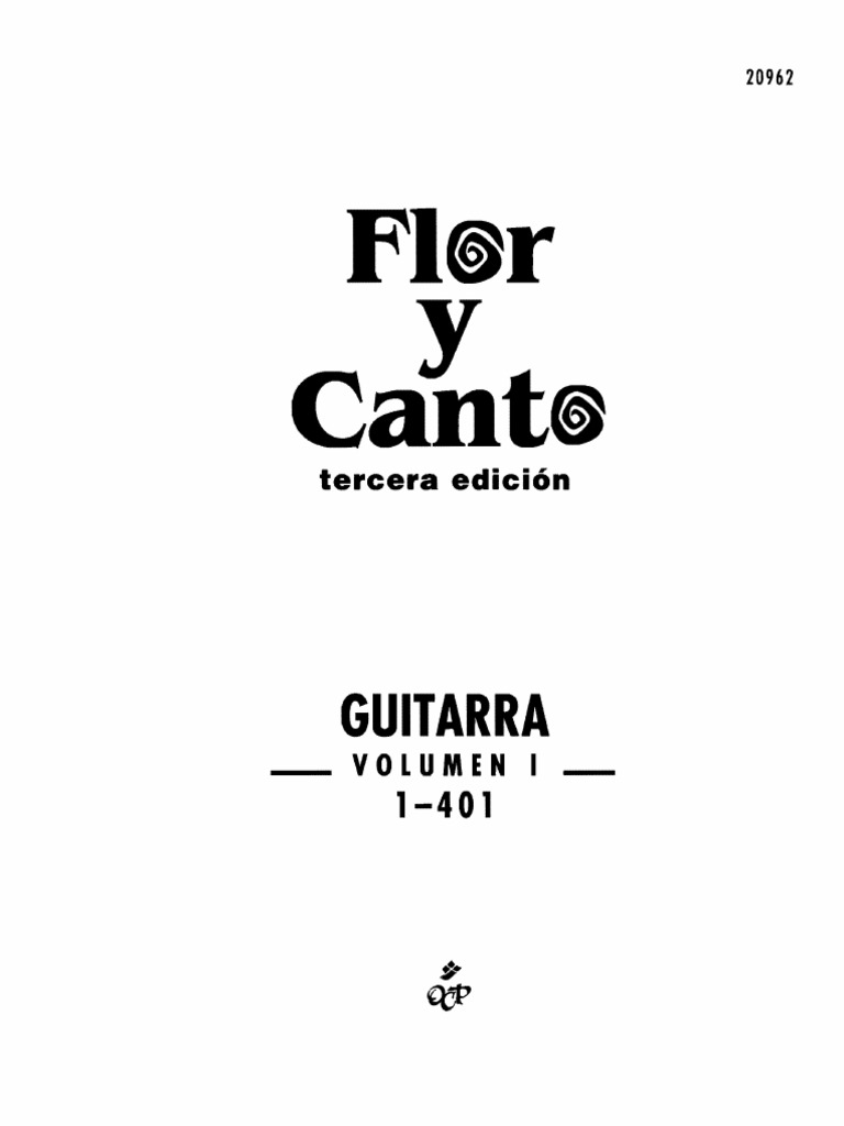 Flor Y Canto Tercera Edicion