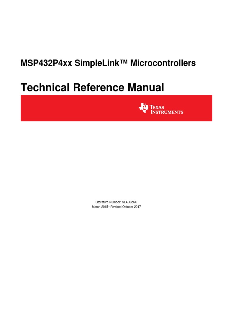 MSP432P4xxSimpleLink™ Microcontrollers | PDF | Flash Memory | Microcontroller