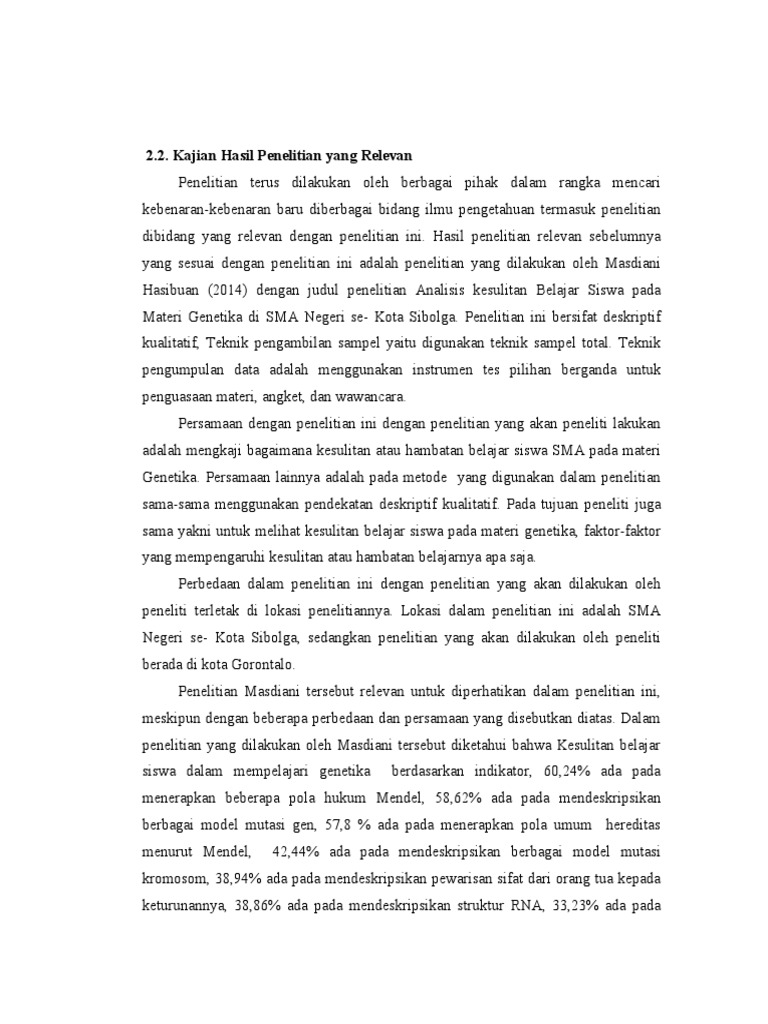 Kajian Hasil Penelitian Yang Relevan | PDF