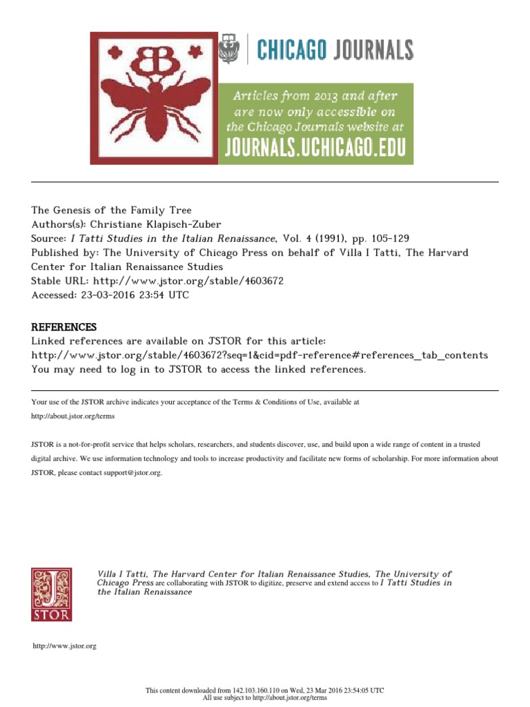 Evolution of the Family Tree Concept | PDF | Kinship | Family