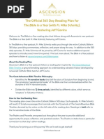 Catechism in a Year Reading Plan | PDF | Catholic Church | Sacred Mysteries