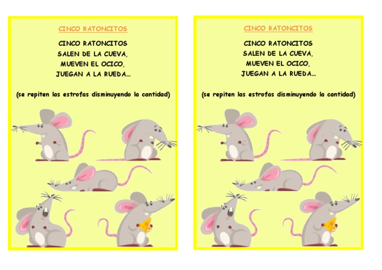 Cinco Ratoncitos | PDF