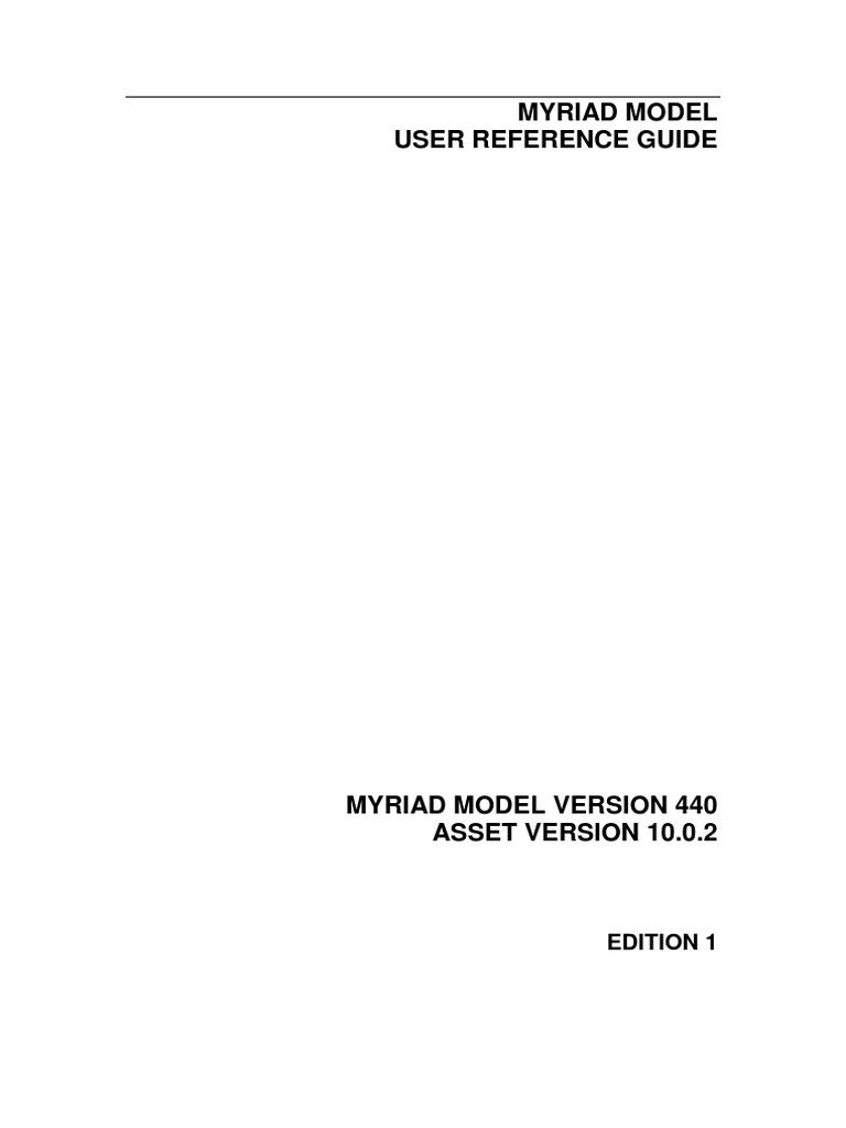 MYRIAD MODEL User Reference Guide | PDF | Diffraction | Radio Propagation