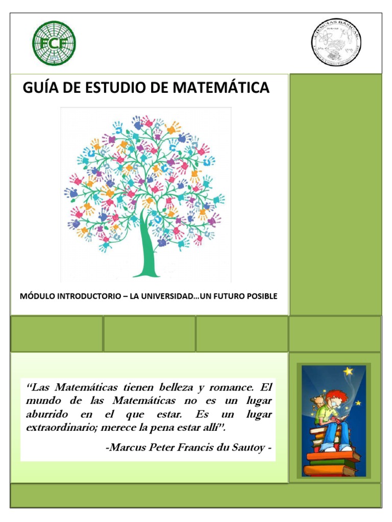 Guia de Estudio de Matematica | PDF | Números | Número Real