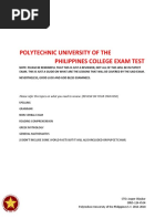Pupcet Exam Reviewer | PDF