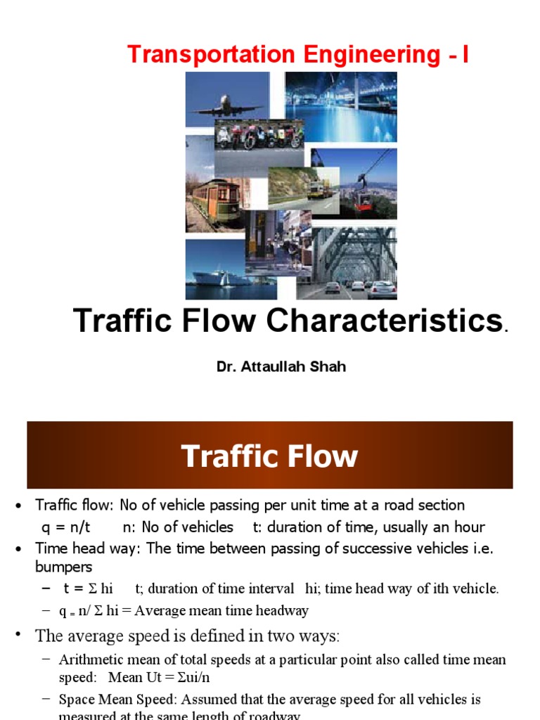 Transportation Engineering - I: Traffic Flow Characteristics | PDF | Poisson Distribution ...