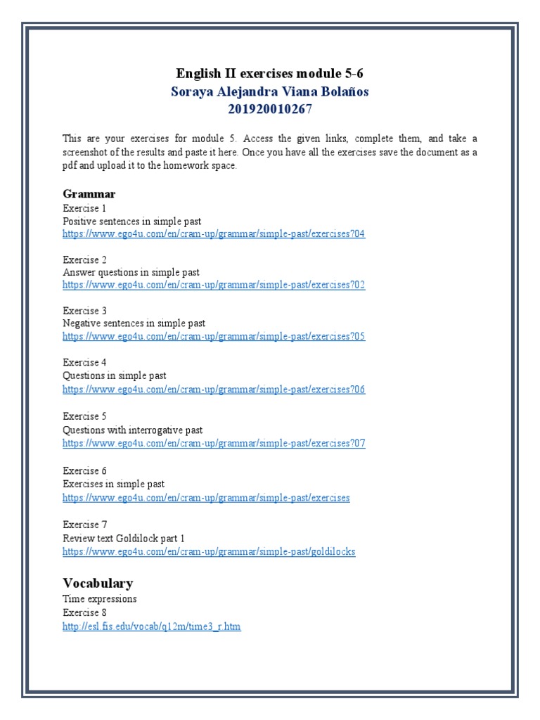 English II Exercises Module 5 | PDF | Career & Growth | Business