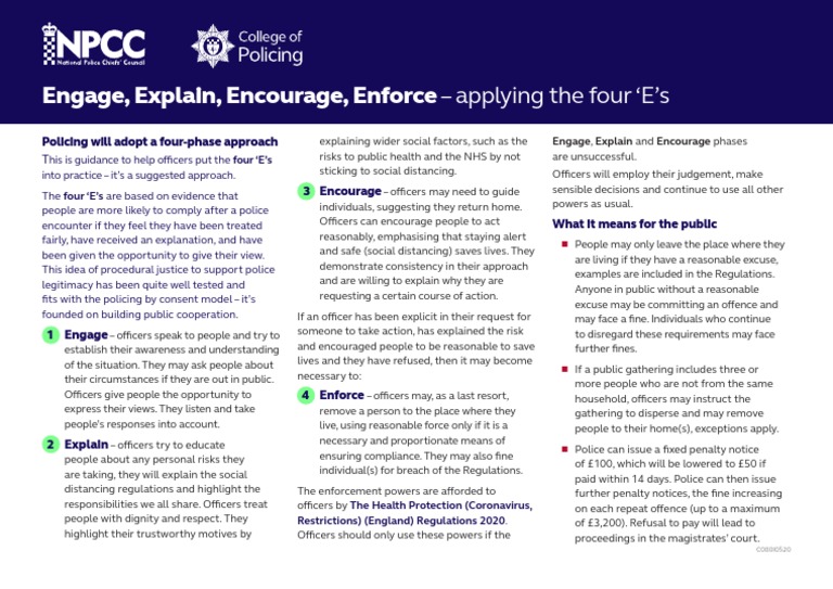 Engage Explain Encourage Enforce Guidance | Download Free PDF | Police ...