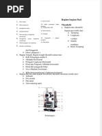 Bagian dan Fungsi Theodolite | PDF