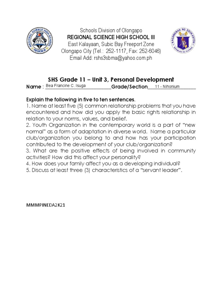 Unit 3 Assessment | PDF