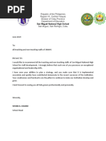 Letter of Intent Deped | PDF