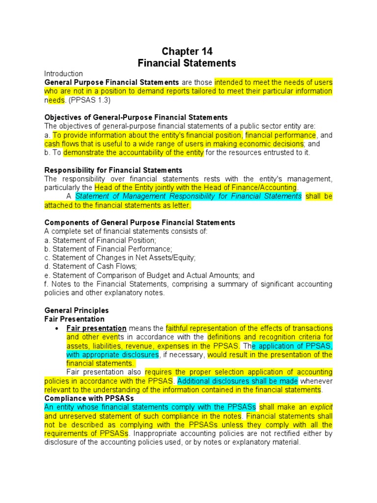 Government Accounting Financial Statements | PDF | Equity (Finance ...
