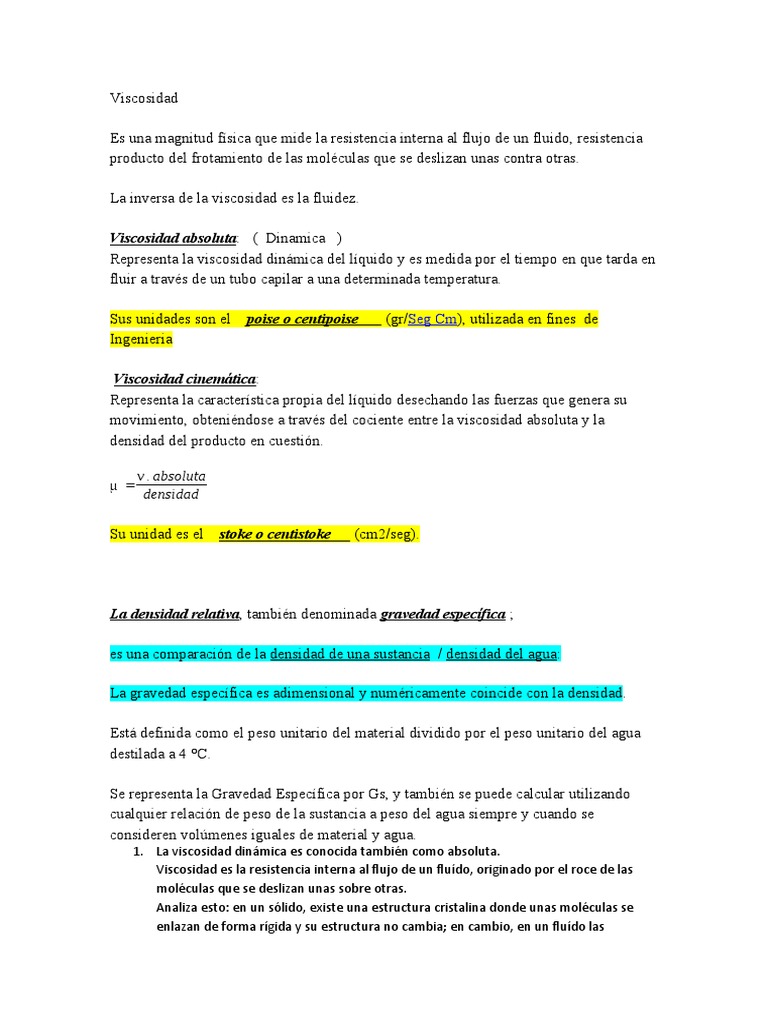 Viscosidades SSU A CST | PDF | Viscosidad | Líquidos