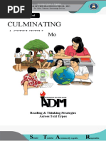 Module Culminating Activity Grade 12 Humss | PDF