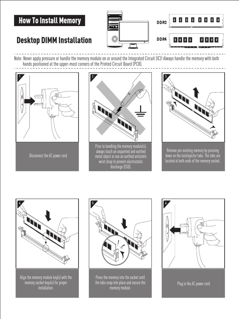 Desktop DIMM Installation | PDF