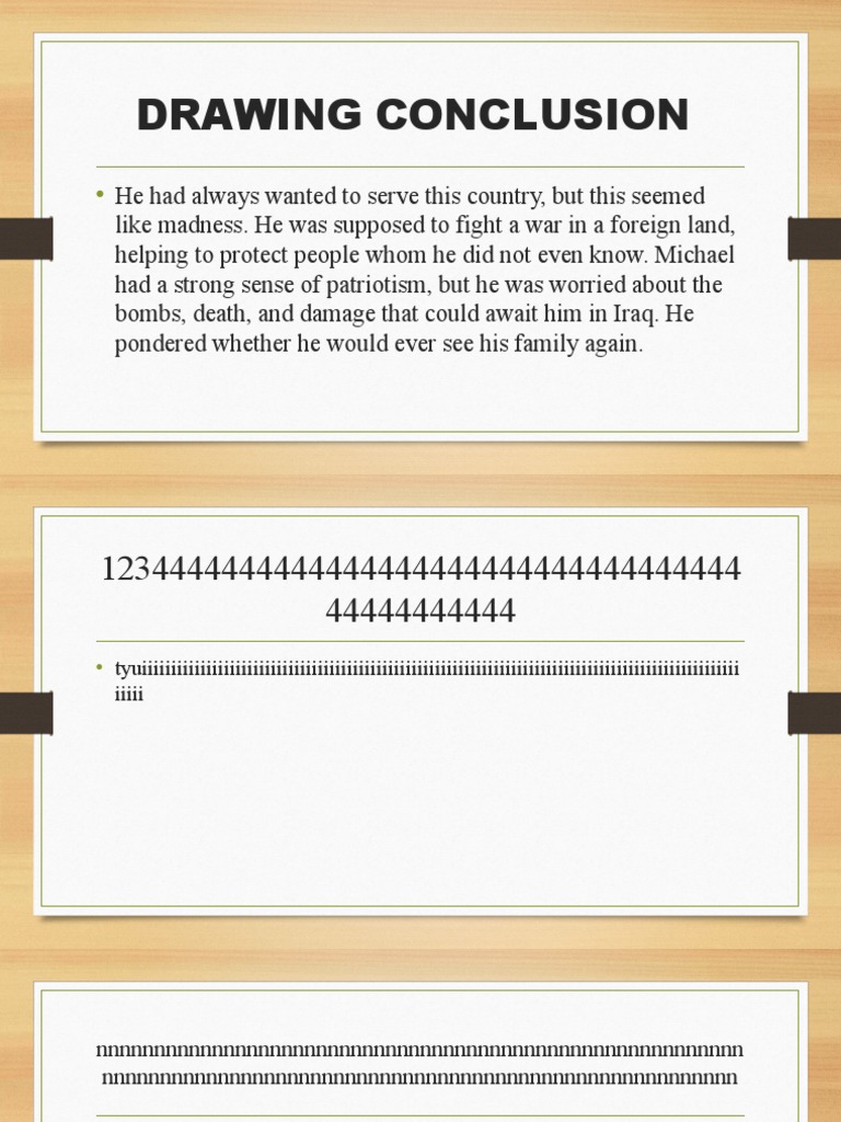 Drawing Conclusion | PDF
