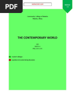 The Contemporary World | PDF