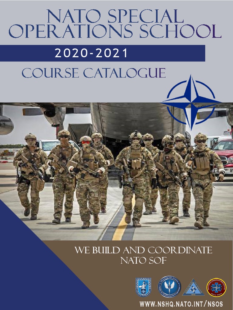 NATO SOF Course Catalogue 2020-2021 | PDF | Climate Resilience | Armed ...