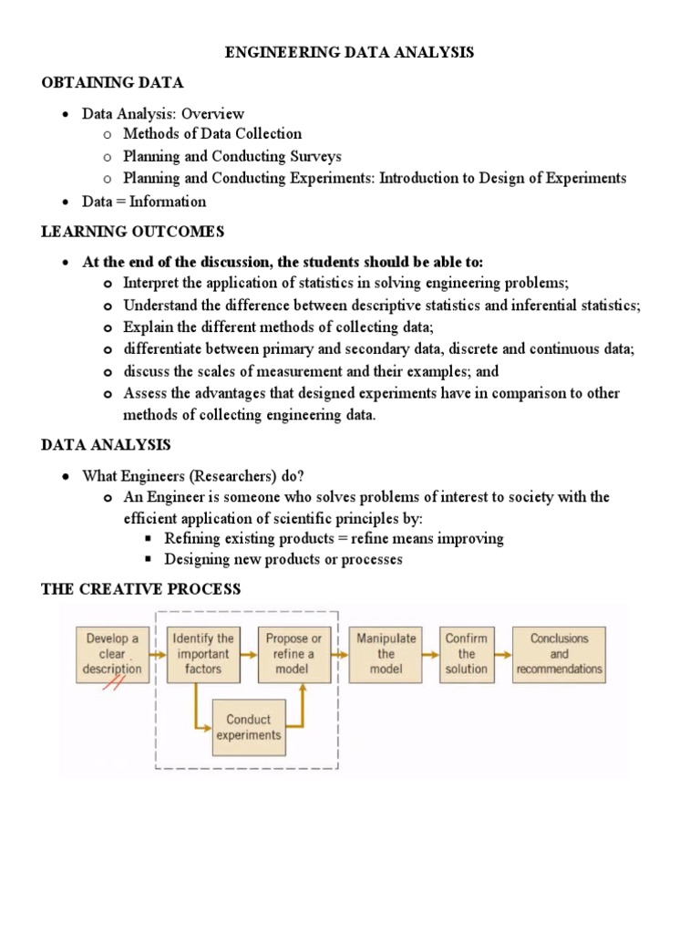 Engineering Data Analysis | PDF | Statistical Inference | Statistics