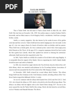 Taylor Swift's Style - Critique Paper | PDF | Taylor Swift | Recorded Music