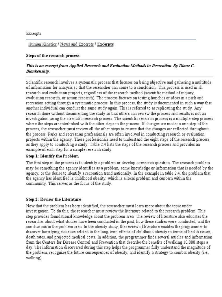 Eight Steps of the Research Process | PDF | Scientific Method | Libraries