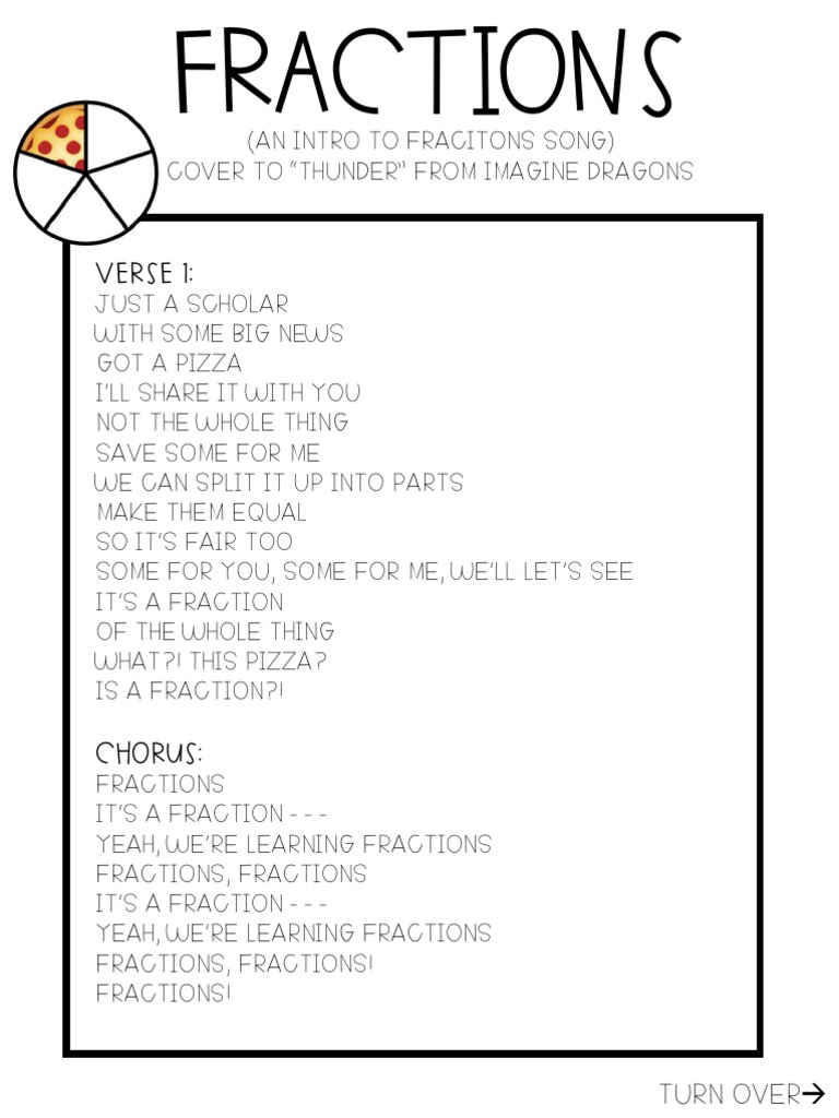 Fraction Song | PDF