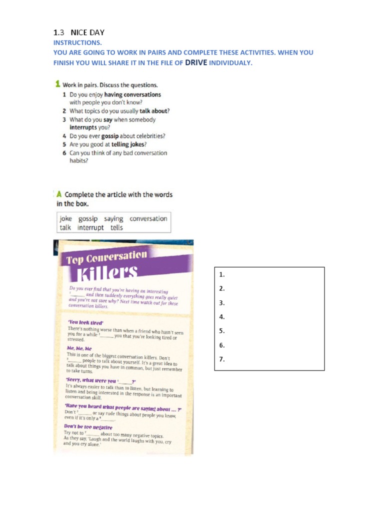 Pair Activity: Conversation Practice | PDF | Foreign Language Studies