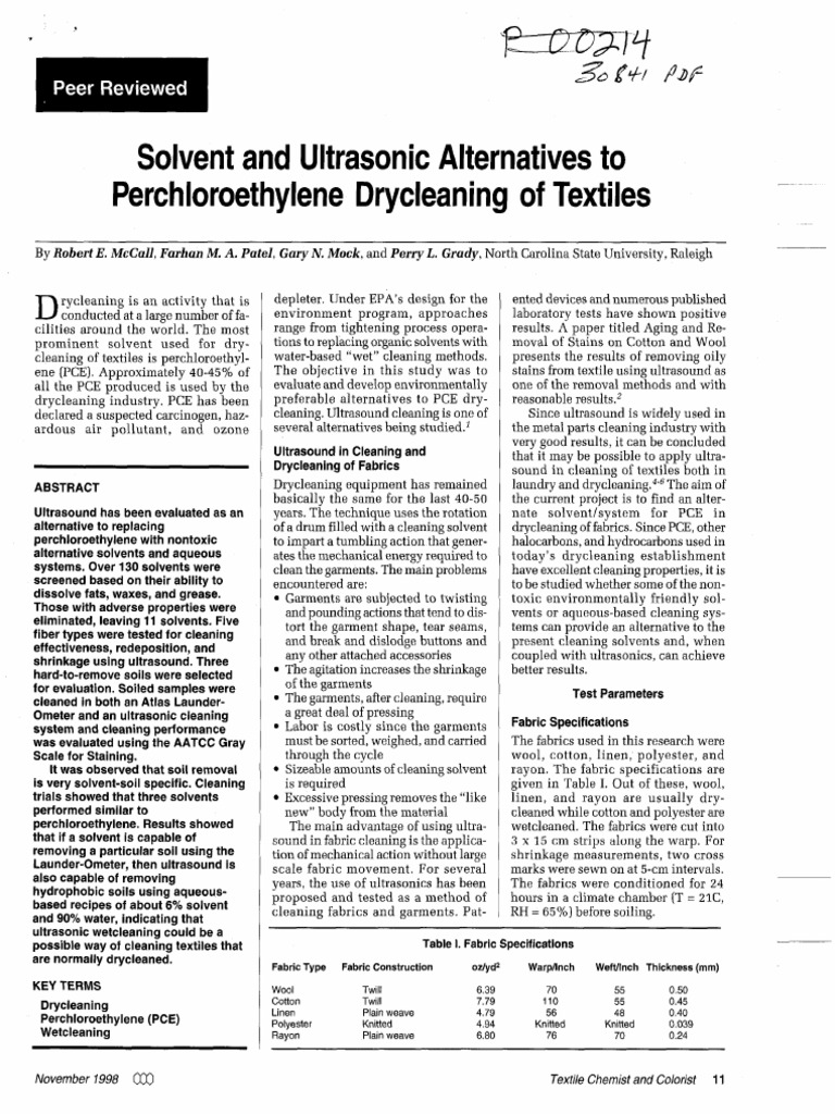 Solvents Alternatives | PDF | Chemistry | Materials