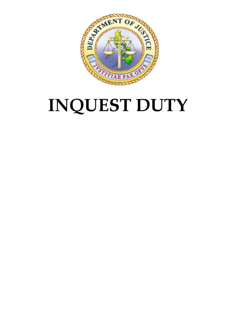 Understanding Inquest Duty Responsibilities | PDF