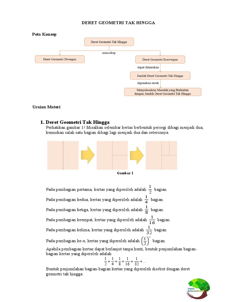 LKPD Deret Geometri Tak Hingga | PDF