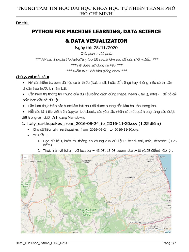 DeThi CuoiKhoa LDS2 K261 | PDF