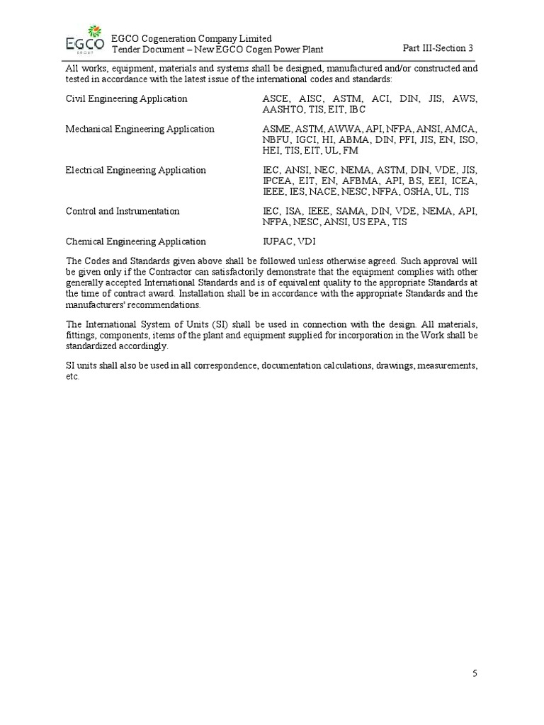 4.1 - APPENDIX-3A - Code and Standard | PDF | Engineering | Science