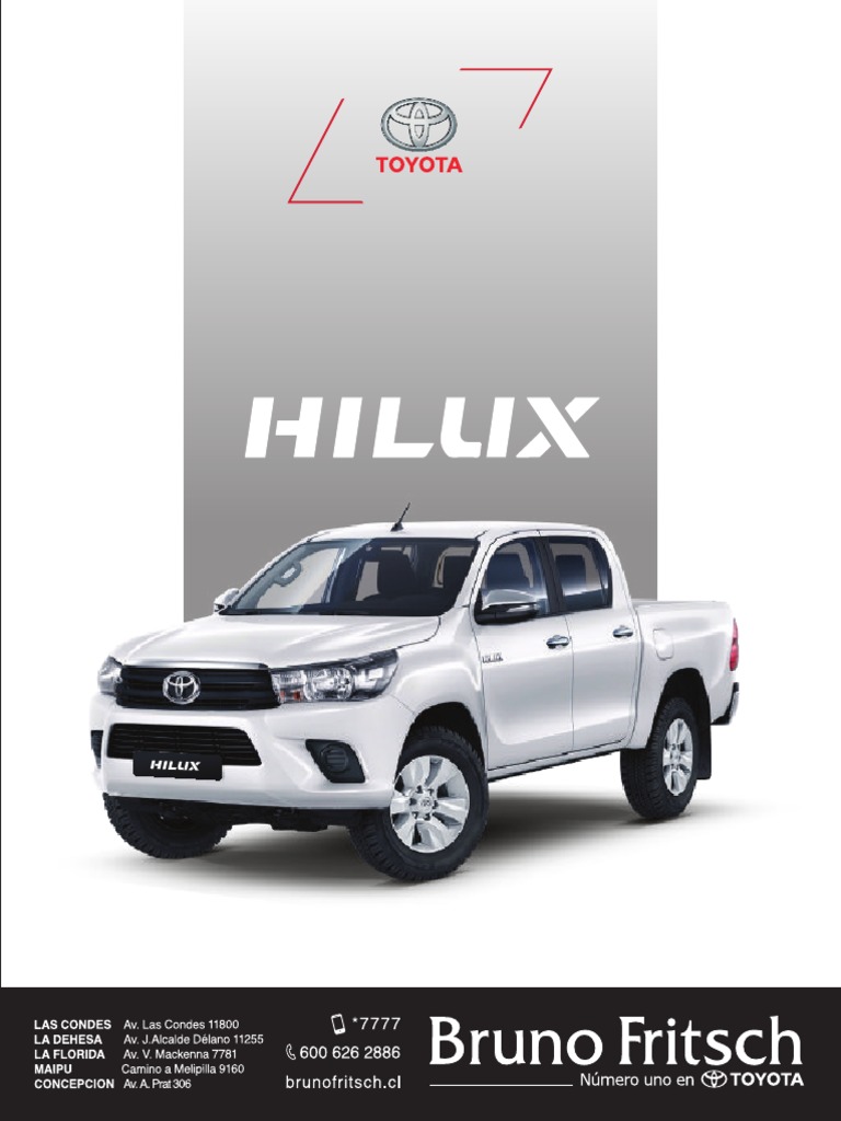 Toyota Hilux Ficha Tecnica | PDF | Tracción en las cuatro ruedas ...