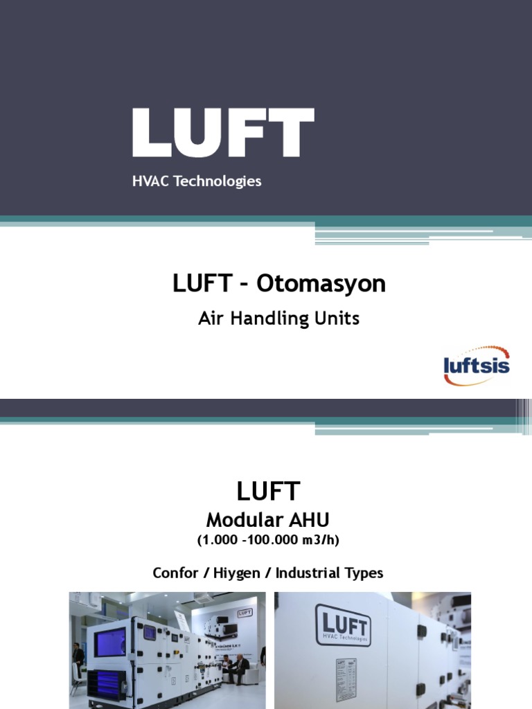 LUFT - Otomasyon: Air Handling Units | PDF