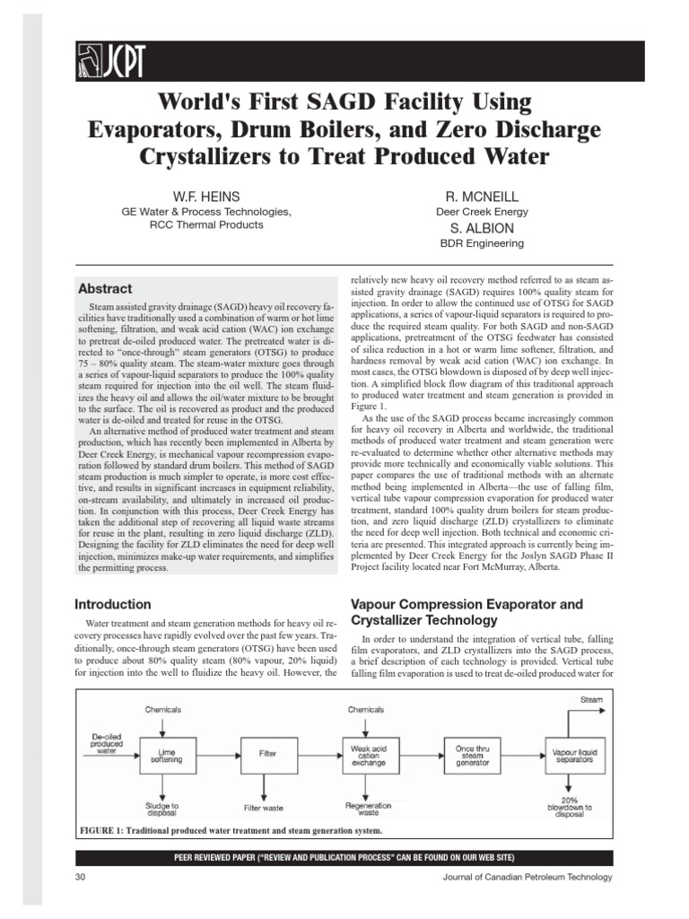 R. Albion, S. - World&apos S First SAGD Facility Using Evaporators ...