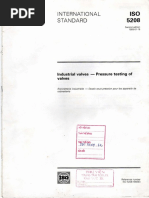 Iso 5208 2015 | PDF | Valve | International Organization For Standardization