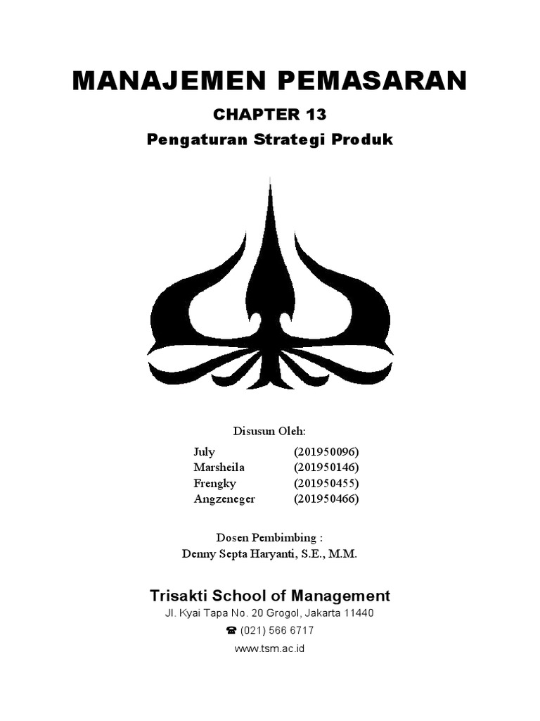Rangkuman Chapter 13 - Menentukan Strategi Produk | PDF
