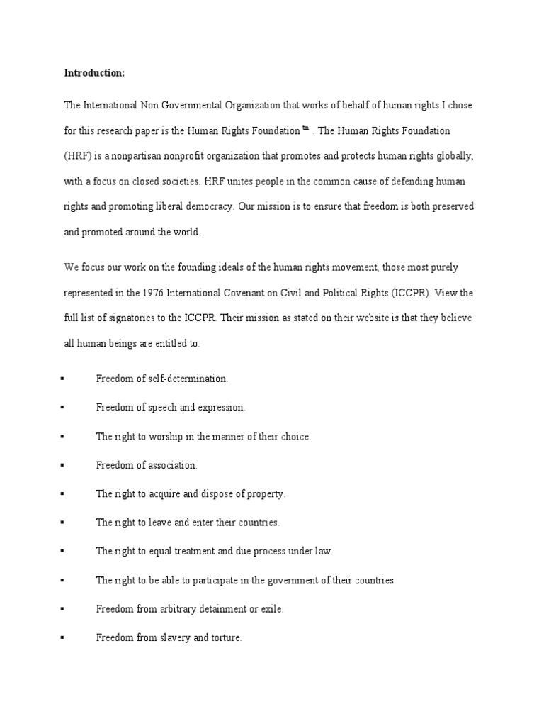 POLS 1503 Written Assignment Unit # 3 | PDF | Libertarian Theory | Human Rights