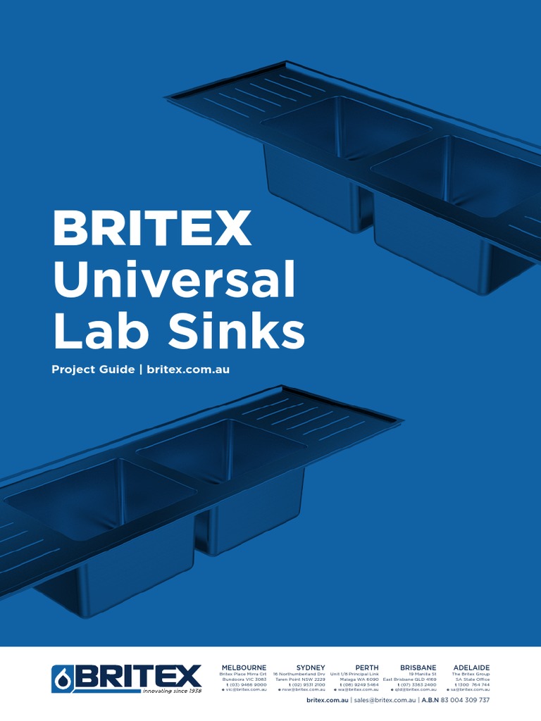 Britex Universal Lab Sinks | PDF | Sink | Building Materials