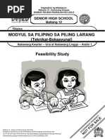 Claudine's Feasibility Study (Filipino) | PDF