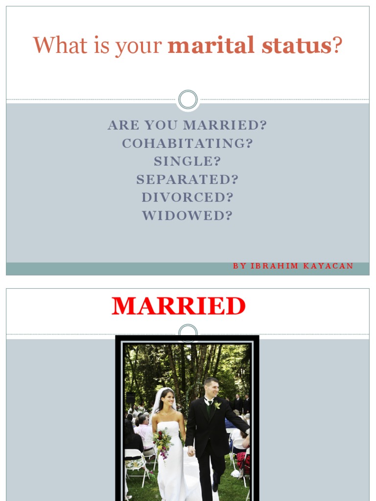 What Is Your Marital Status | PDF | Social Science
