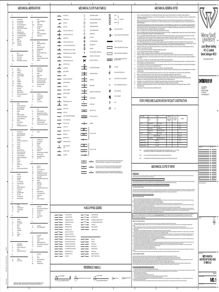 HVAC & Piping Legend and Symbols | PDF | Duct (Flow) | Valve