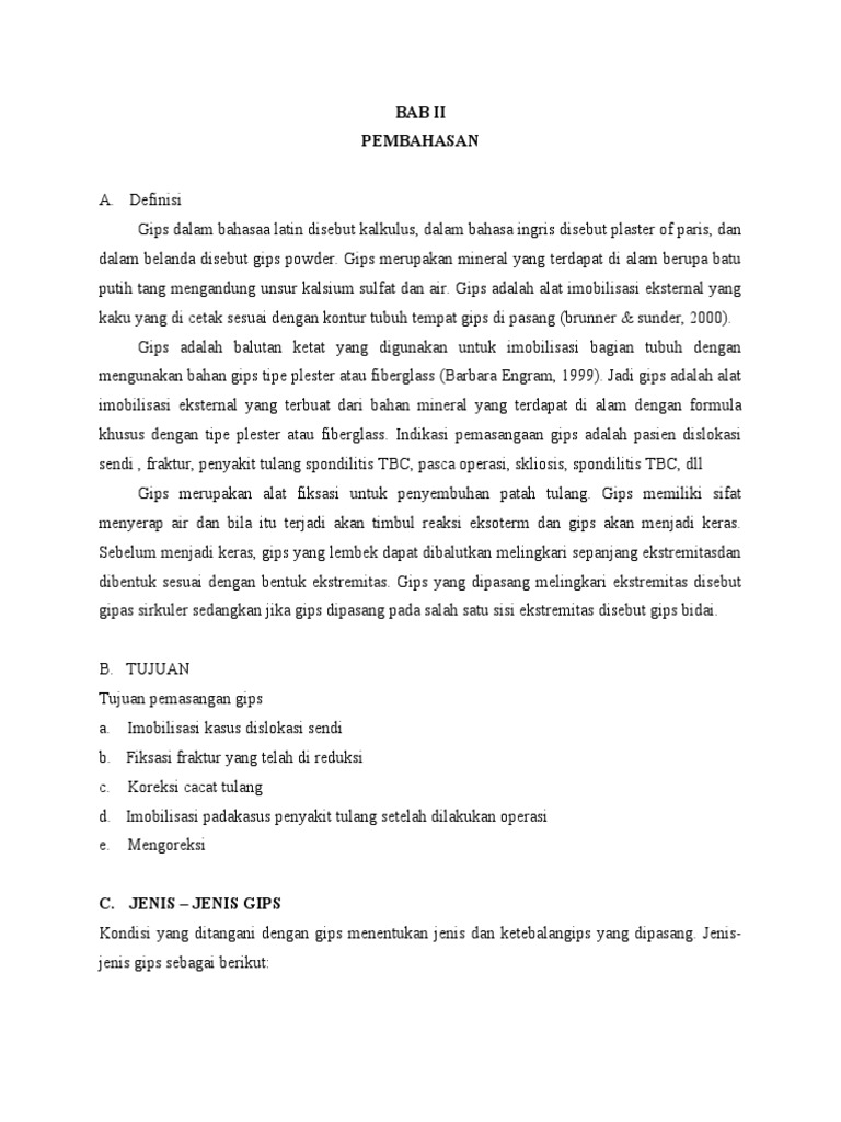 BAB 2 Gips | PDF | Kajian Bahasa Asing | Griya & Taman