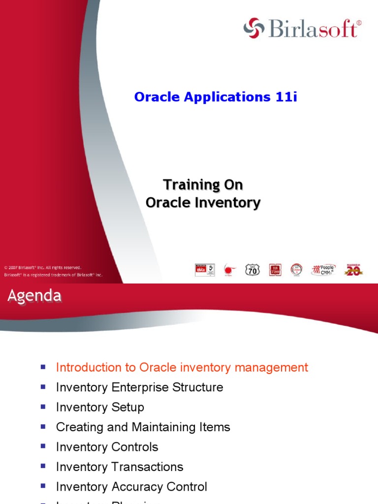 Oracle Inventory Management Guide | PDF | Inventory | Business